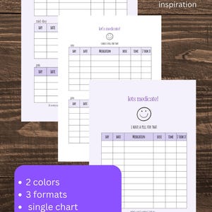 Printable Titration Tracker, Fun Medication Charts & Color Pages ...