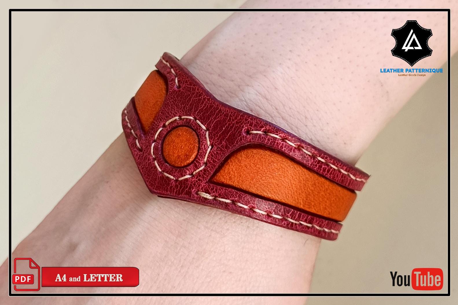 Leather Bracelet Pattern / Gemstone Bracelet Pattern - Etsy