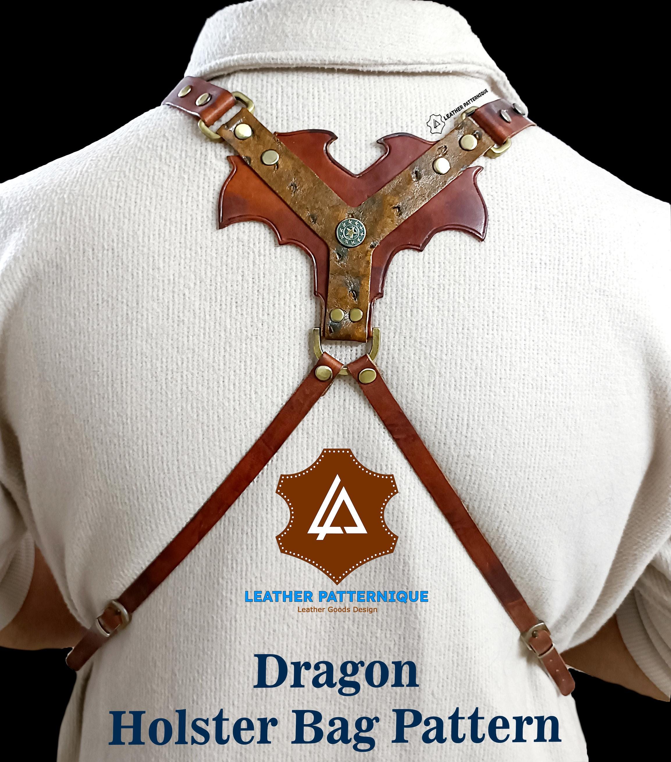 Dragon Holsterbag Pattern / Pattern Crossbody Bag / Shoulder Holster ...