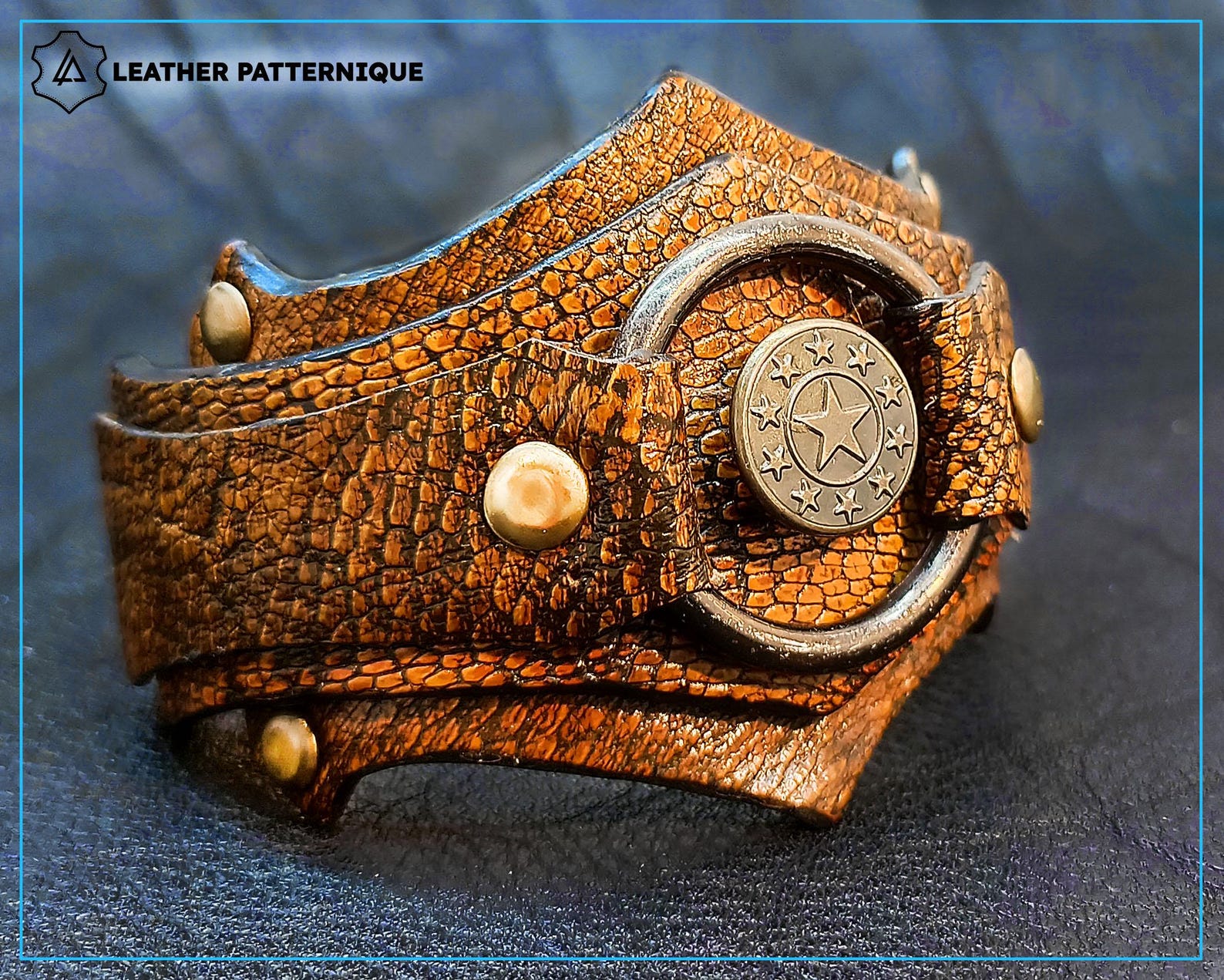 Crocodile Leather Bracelet Pattern /cuff Bracelet Pattern / Leather ...