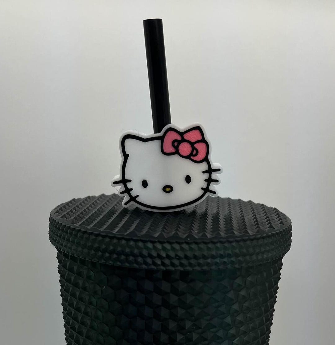Hello Kitty Straw Topper - Etsy