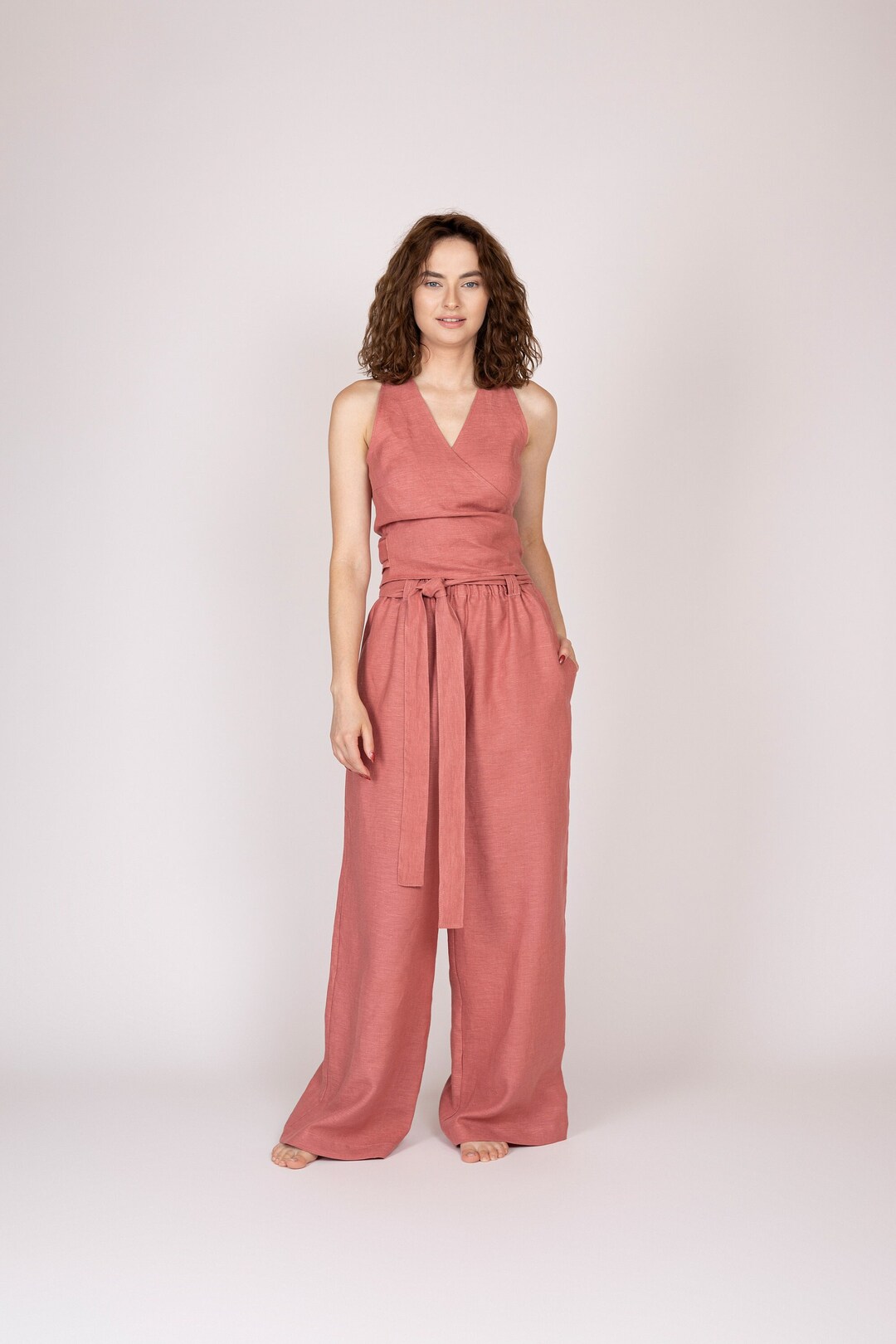 Belgian Linen Costume. Linen Top and Bottom. - Etsy