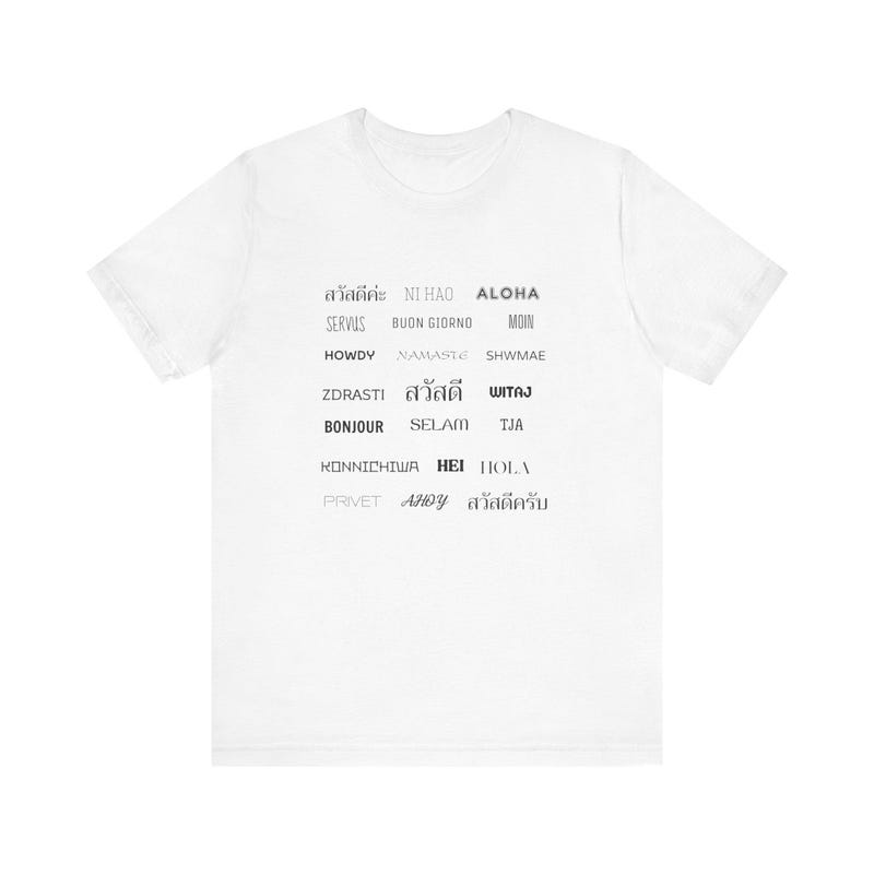 Hello T Shirt - Etsy