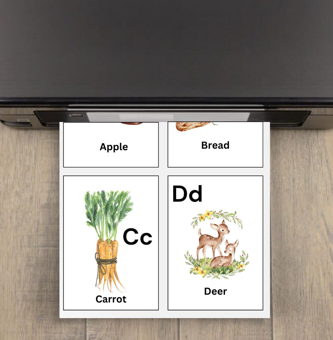 Printable Alphabet Cards, Preschool Alphabet Learning, ABC Flashcards ...