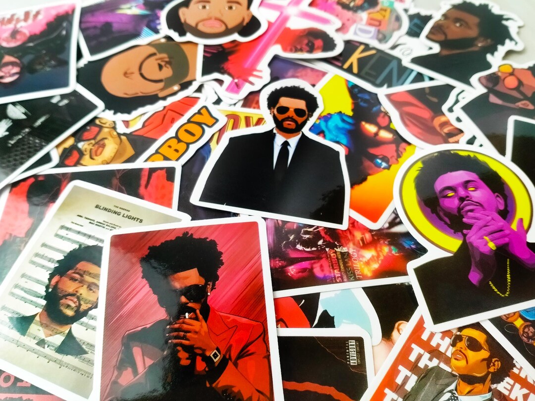 The Weeknd Stickers-the Weeknd Head Portrait Stickers-the Weeknd Hip ...