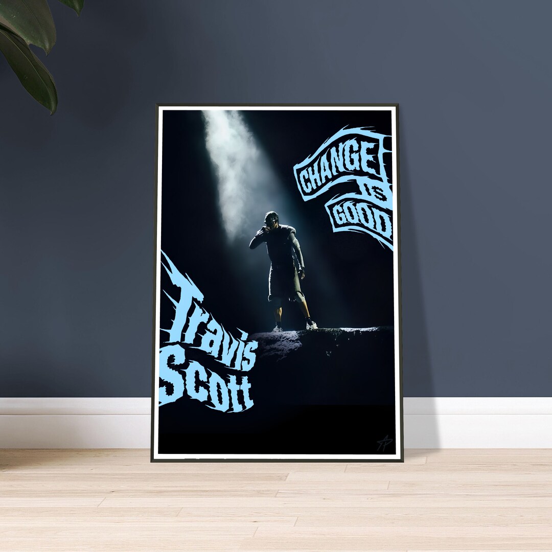 Travis Scott Poster Print, Music Wall Art, Gift for Teens, Gift for Him ...