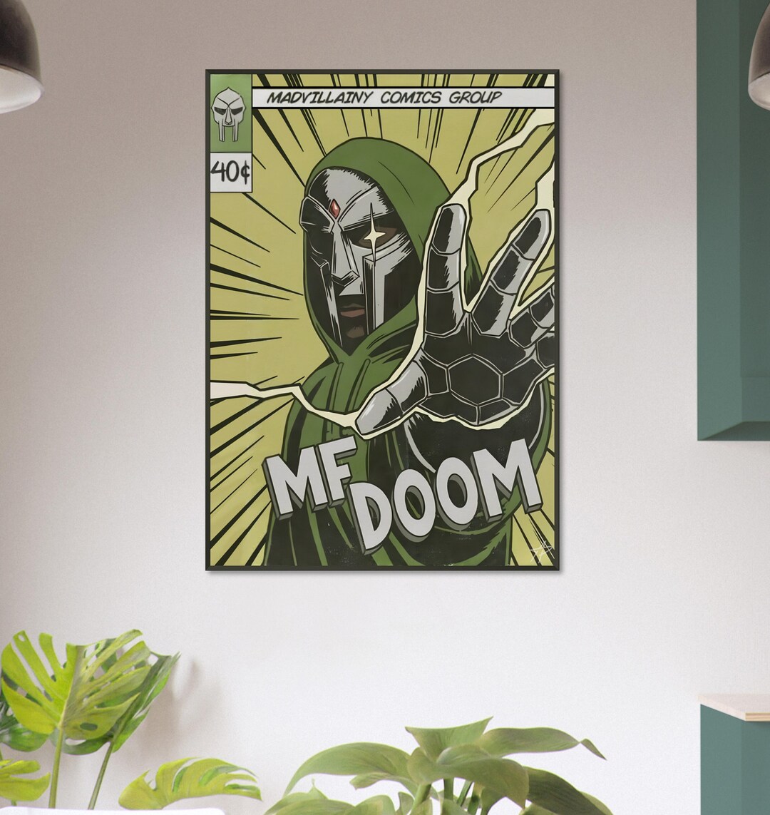 MF Doom Poster, Madvillainy Album, Mf Doom Print, Mf Doom Decor, Wall ...