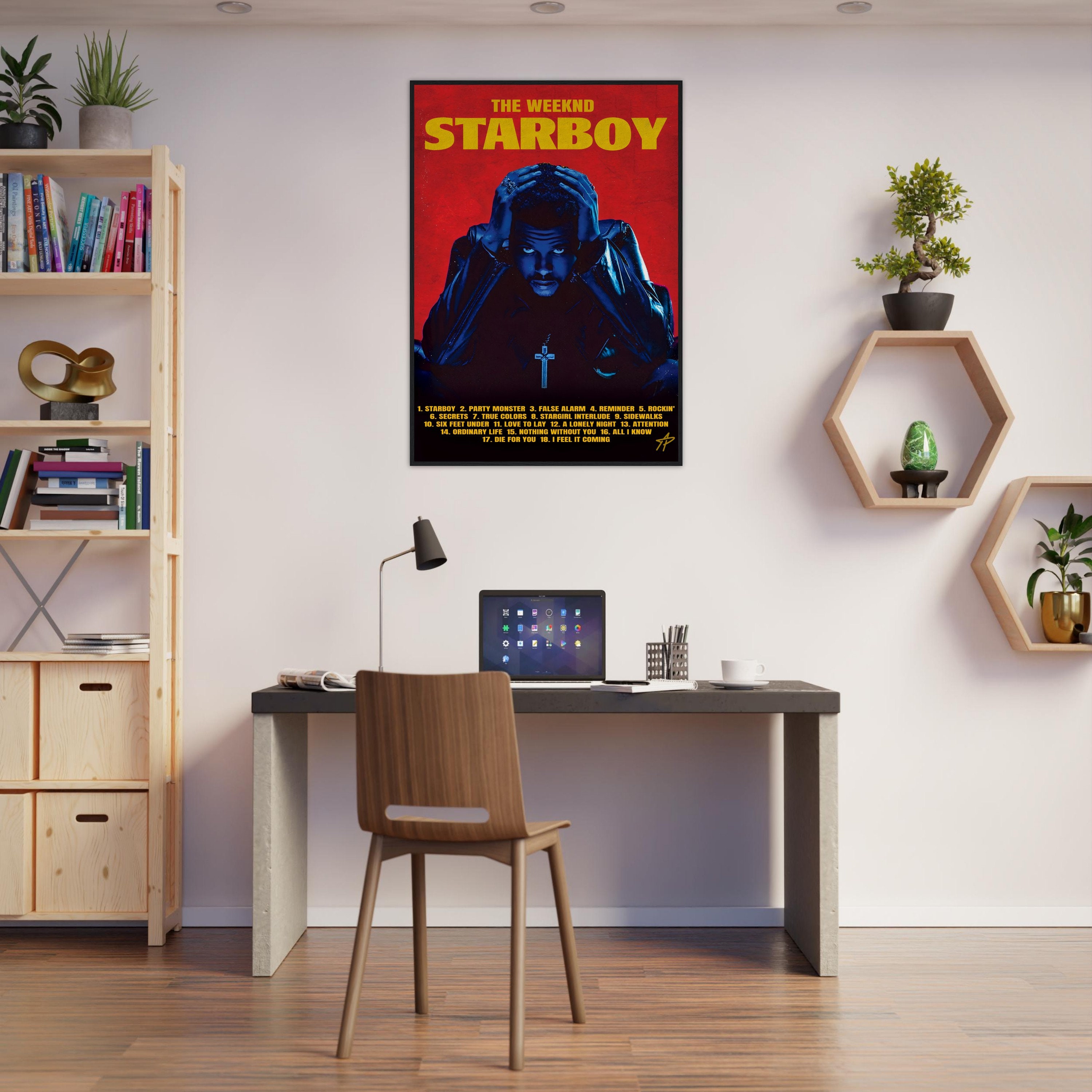 The Weeknd Starboy Album Poster, the Weeknd Room Print, Wall Art for ...