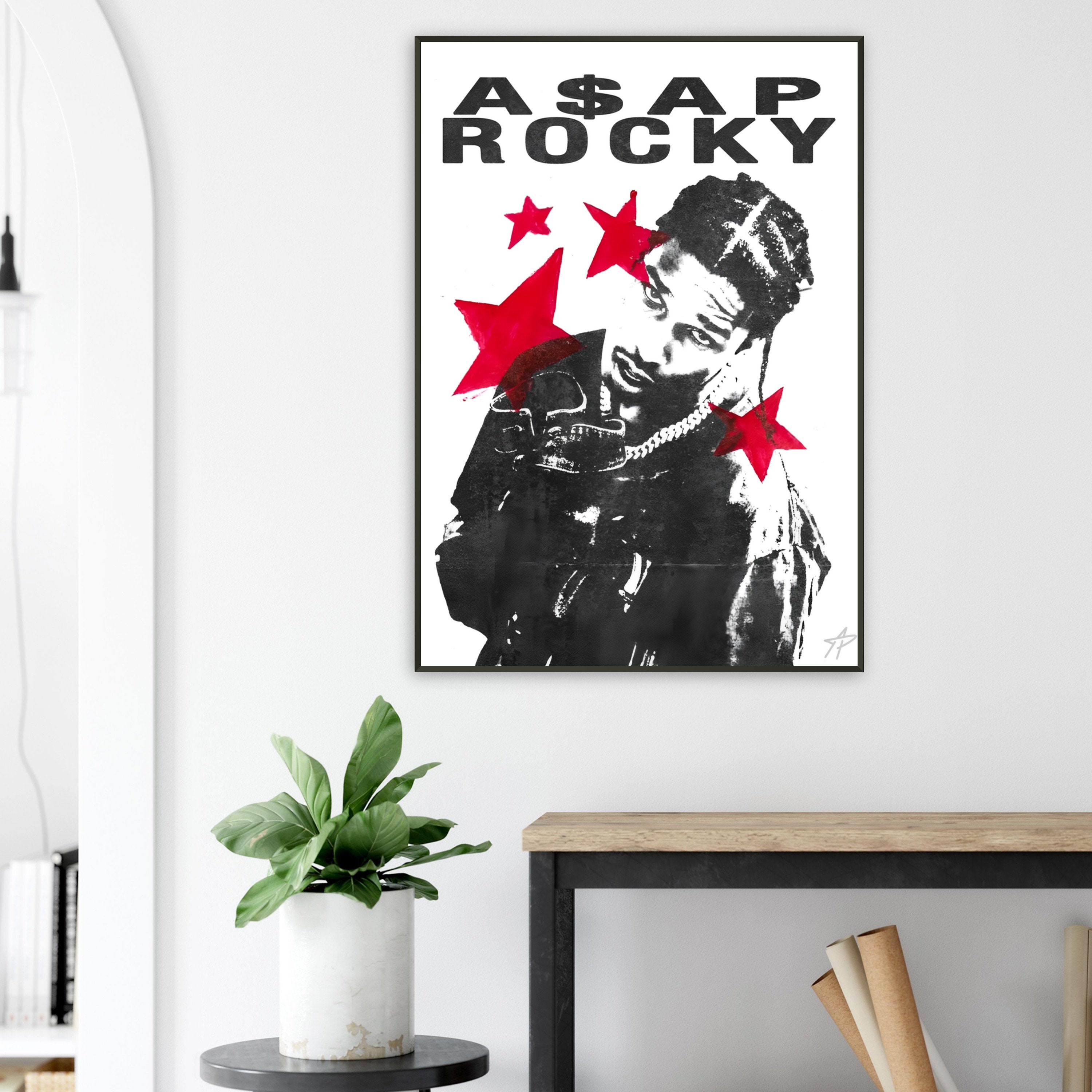 ASAP Rocky, ASAP Rocky Poster, Music, Rap Poster, Wall Art, ASAP, Black ...