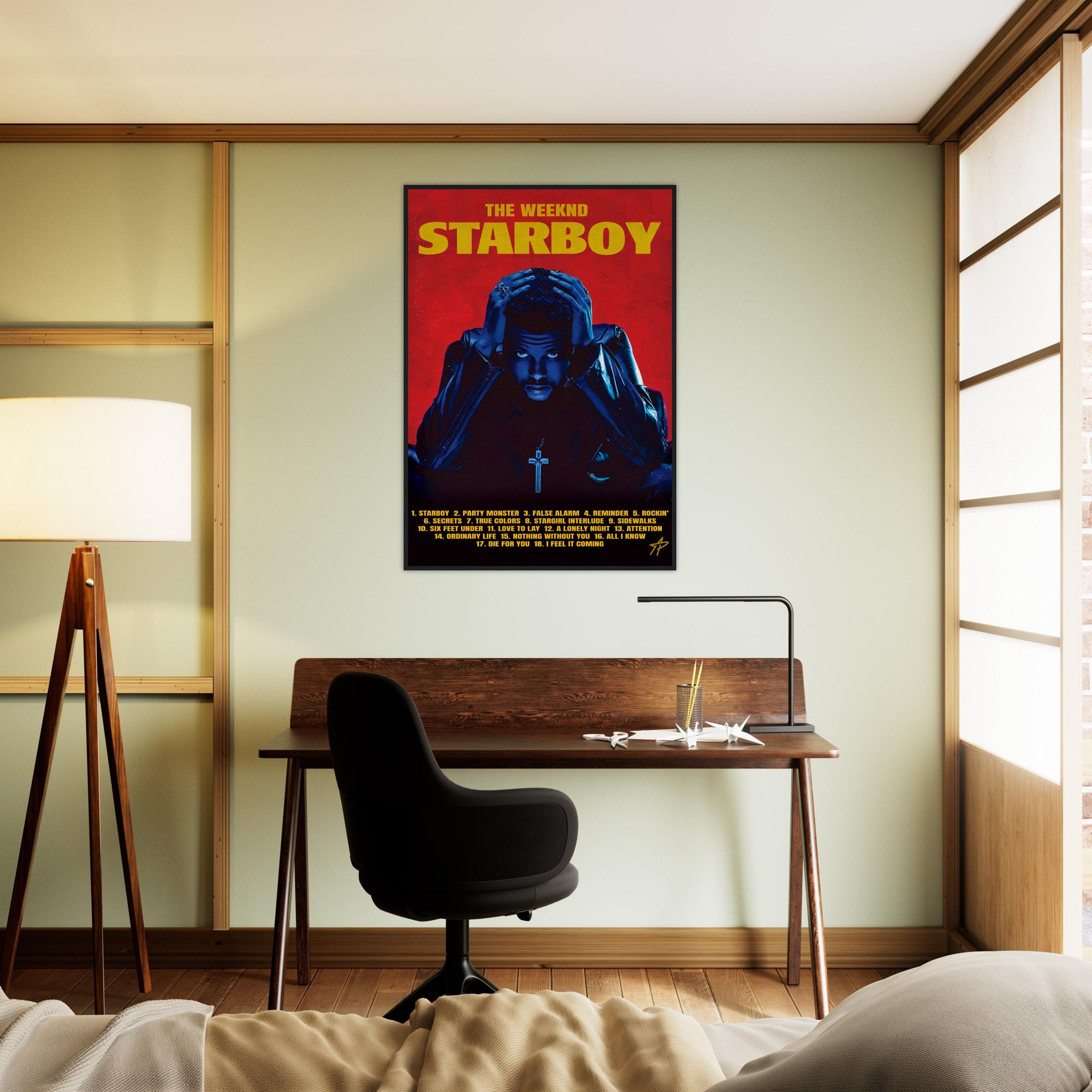 The Weeknd Starboy Album Poster, the Weeknd Room Print, Wall Art for ...