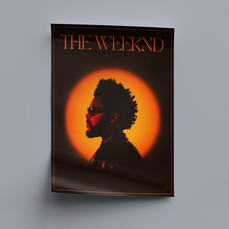The Weeknd Wall Art - Etsy