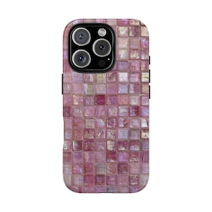 Pink Mosaic Phone Case - Etsy