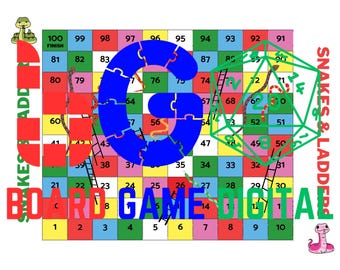 SNAKES & LADDERS (digital Download - A4 Print and Play) - Etsy