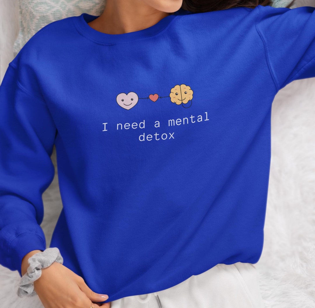 Cute Mental Health Sweatshirt, Brain Sweatshirt, Mental Health Shirt ...