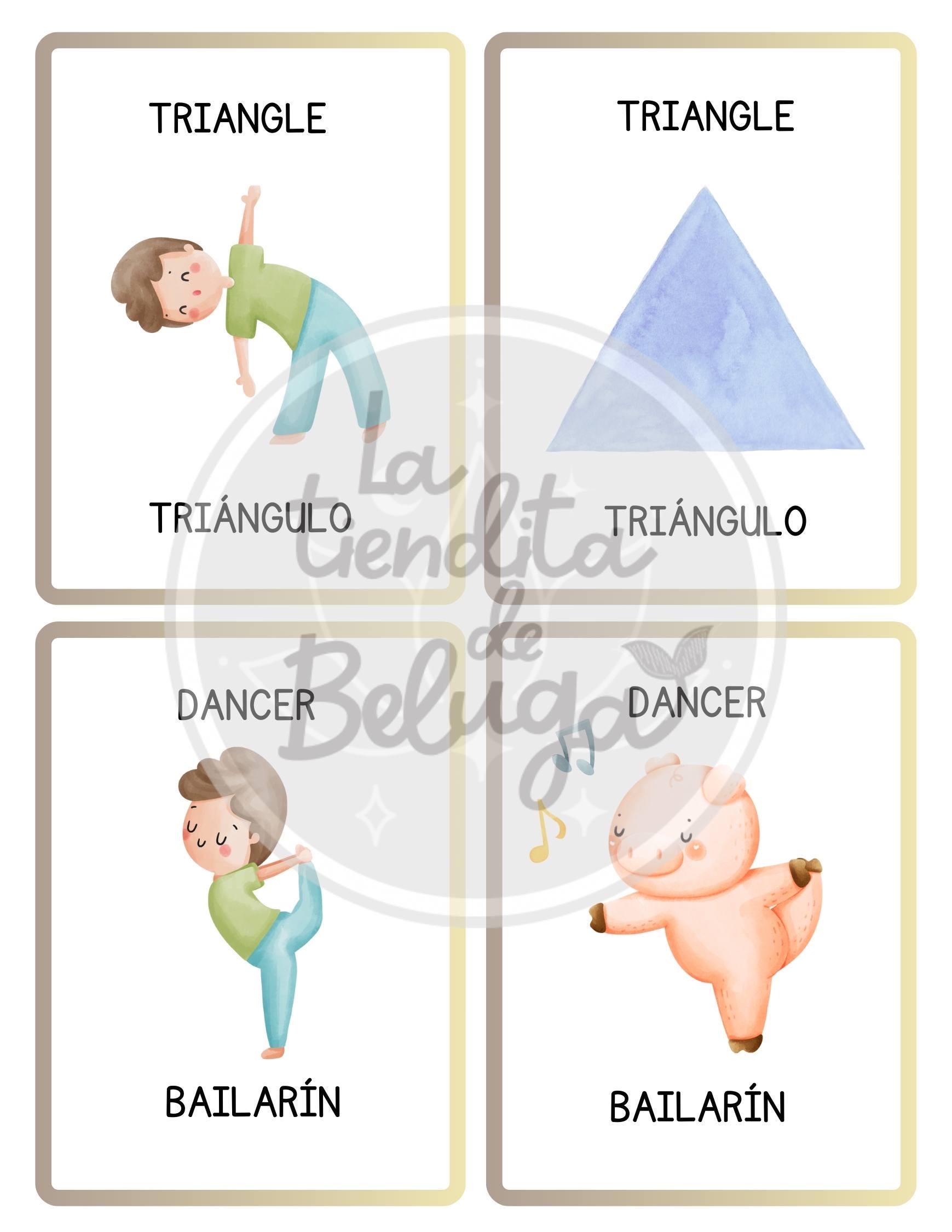 Printable Bilingual Yoga Cards for Kids: Parent Guide in English ...