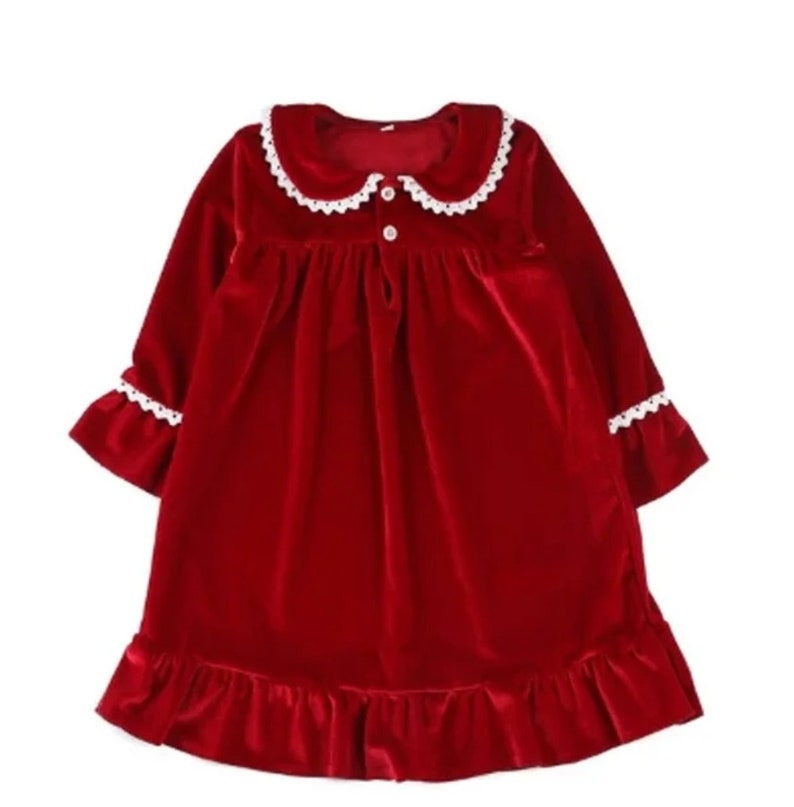 2024 Kids Boys & Girls Velvet Christmas Pajamas Set Family Matching ...