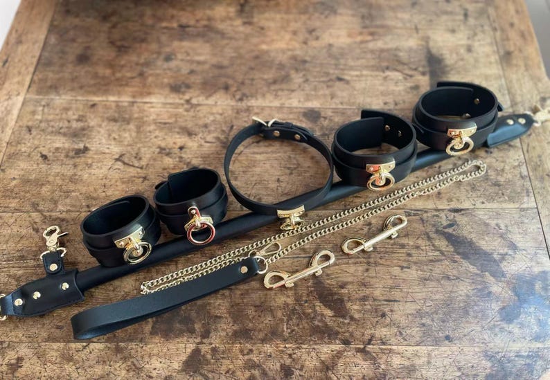 BDSM Spreader Bar Set, Restraint Spreader Bar Set With Bondage Cuffs, BDSM Mature, Women Bondage ...