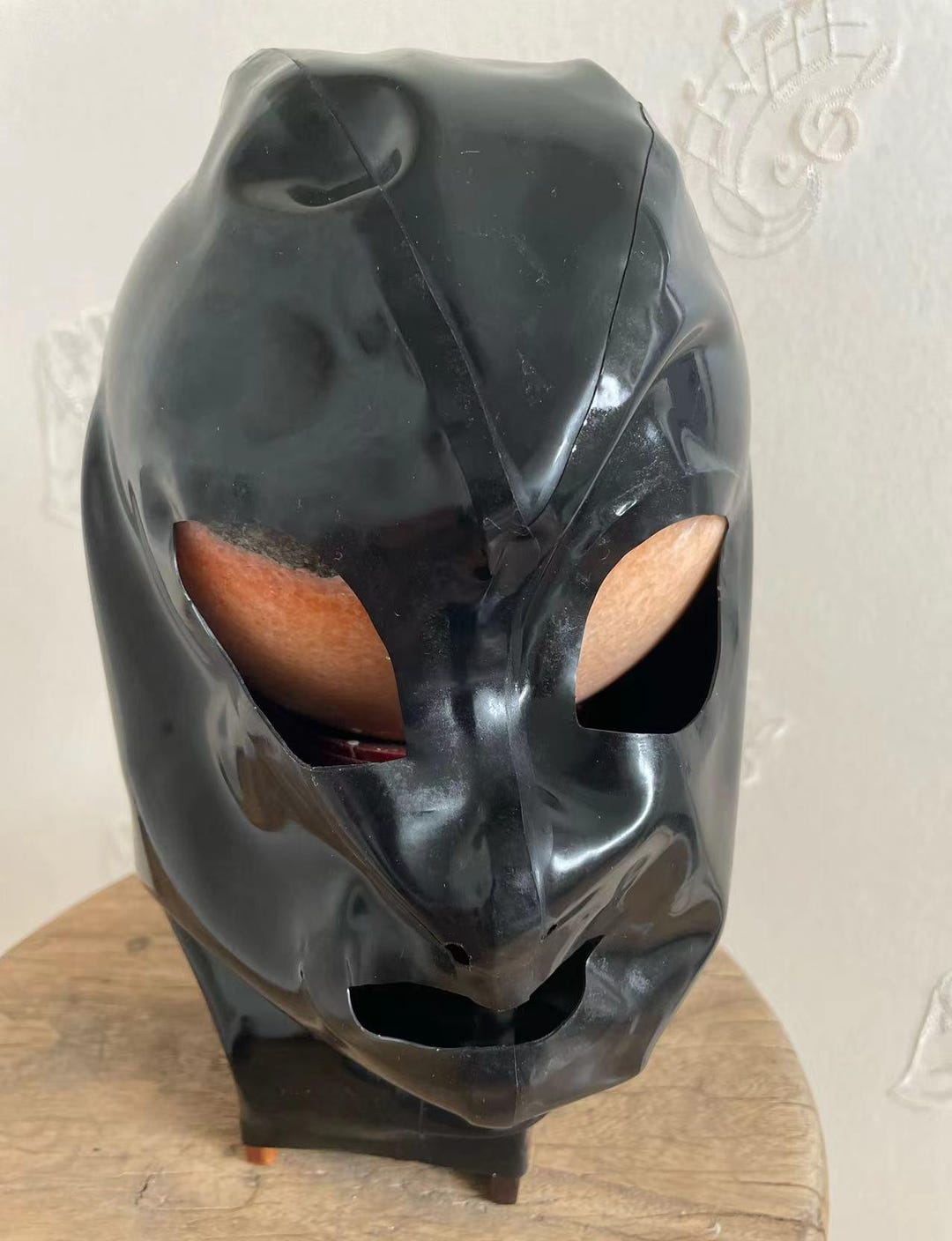 Latex Hood, Open Mouth and Eyes Hood, Polished Rubber Hood - Etsy UK