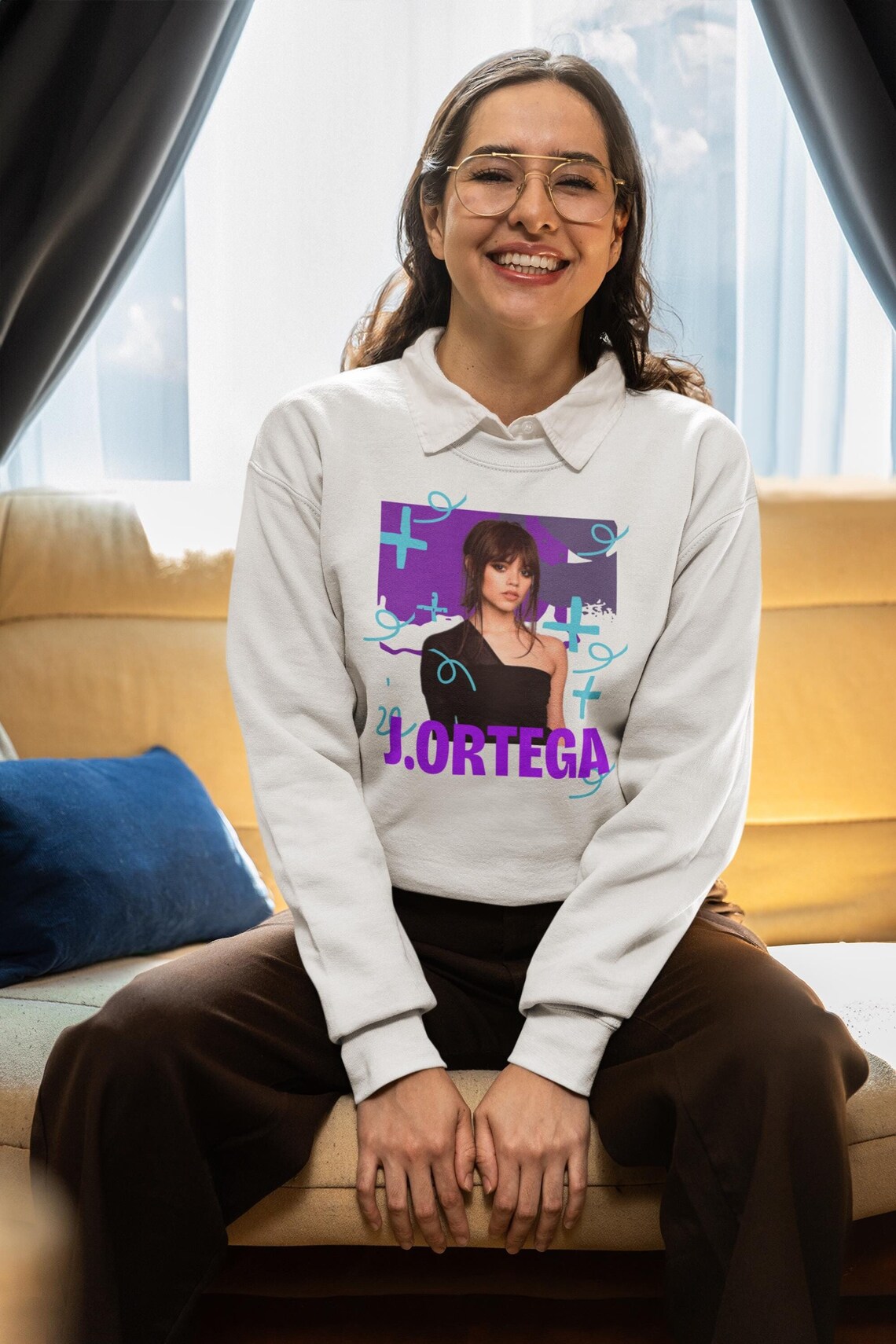 Jenna Ortega Sweatshirt, Jenna Ortega Merch, Jenna Ortega Fan Gift for ...