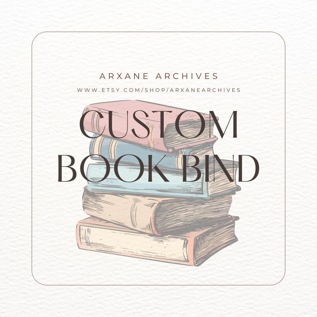 Custom Fanfiction Book Binding Service please Read Description - Etsy