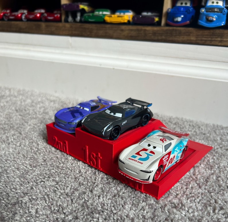 3d Print - Disney Pixar Cars - Hot Wheels - Diecast Race Car Podium - Etsy
