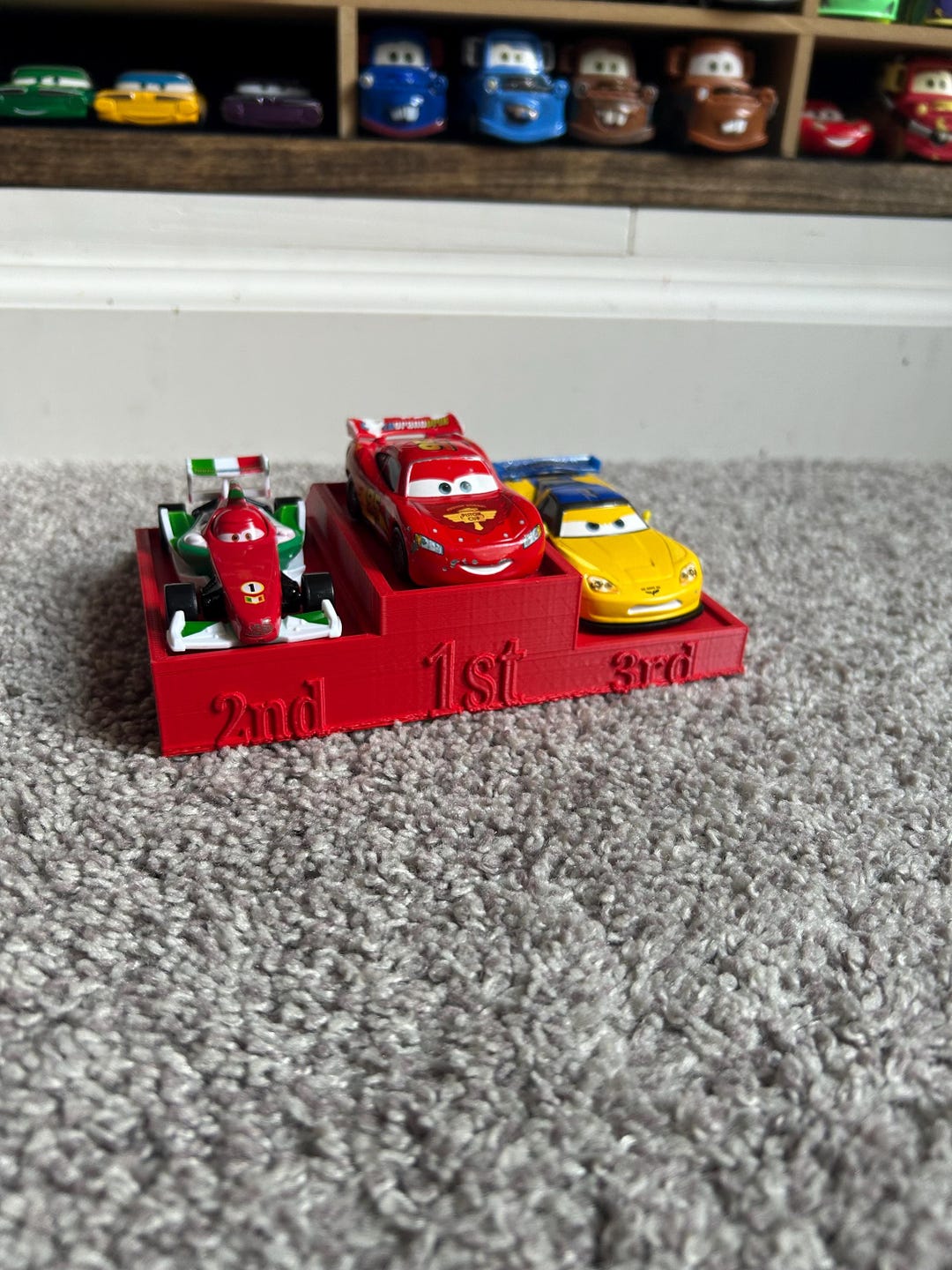 Diecast Race Car Podium Disney Pixar Cars Hot Wheels - Etsy