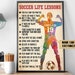 Rugby Player Art, Personalized Rugby Life Lesson, Vintage Wall Art ...