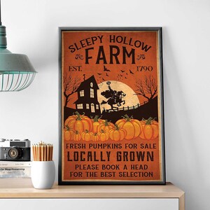 Sleepy Hollow Farm Halloween Home Decor, Dark Magic Wall Art, Scary ...