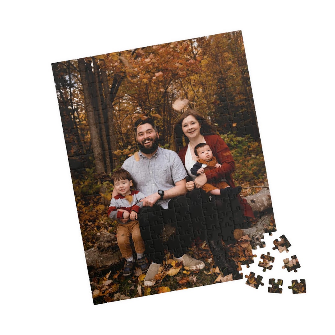 Personalized Family Puzzle Custom Photo Jigsaw Fun Family Activity ...