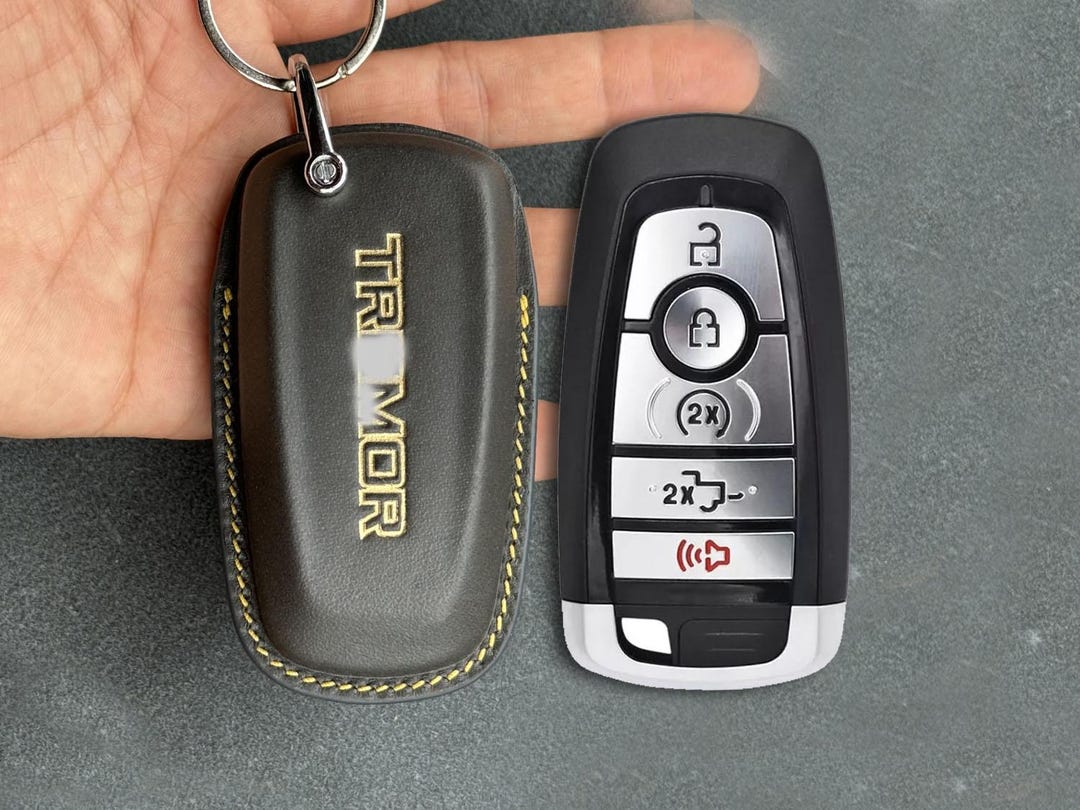 Ford F-150 Tremor Key Fob Cover, Leather Key Case for Ford F-150, F-250 ...