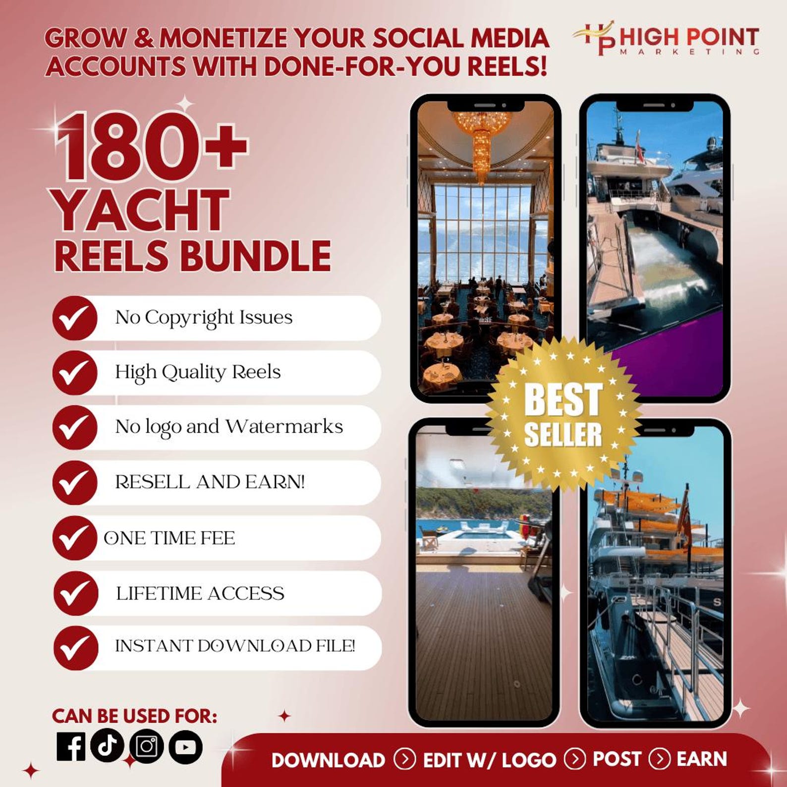 30K+ Viral Faceless Reels, 4K Done-for-you Social Media Videos ...
