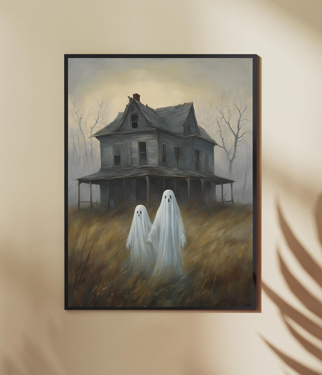 Ghost Art Print, Ghost Digital Art, Ghost Printable Poster, Cute Ghost ...