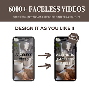 6000+ Faceless Reels and Stories Bundle, Viral Aesthetic DFY Video ...