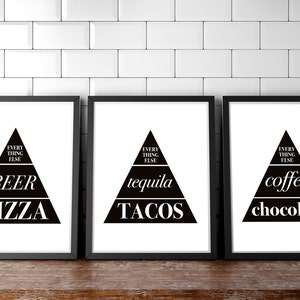 Funny Kitchen Decor, Kitchen Printables, Kitchen Wall Art, Large Wall ...