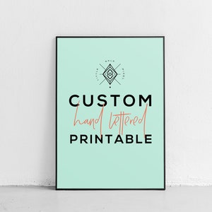 Custom Printable Custom Gift Custom Art Prints Hand - Etsy