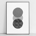 Abstract Circles Art Print, Modern Geometric Wall Decor (digital ...