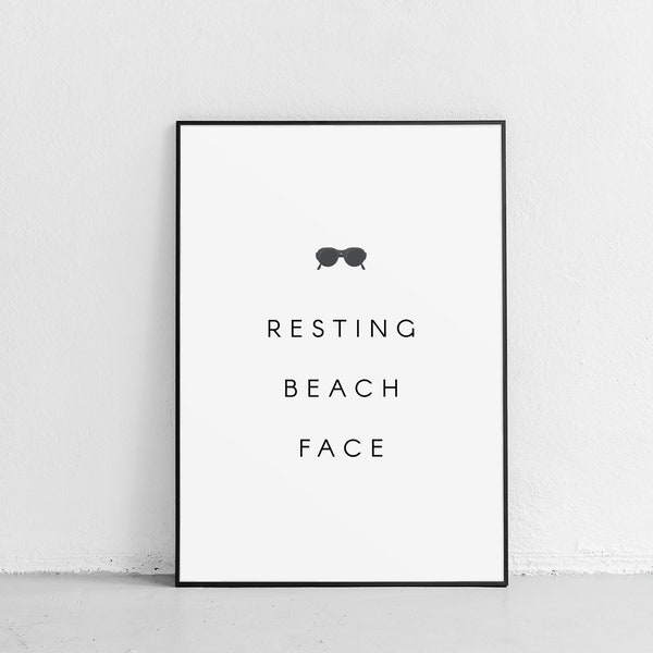 Resting Beach Face - Etsy