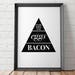 Funny Bacon Printable, Bacon Art Print, Bacon Wall Art, Bacon Kitchen ...