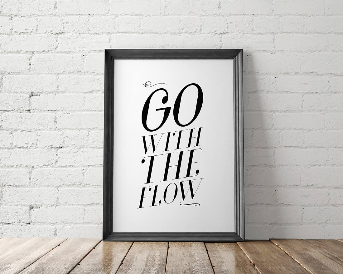 Motivational Poster, Art Printable, Home Decor, Minimalist Print, Go ...