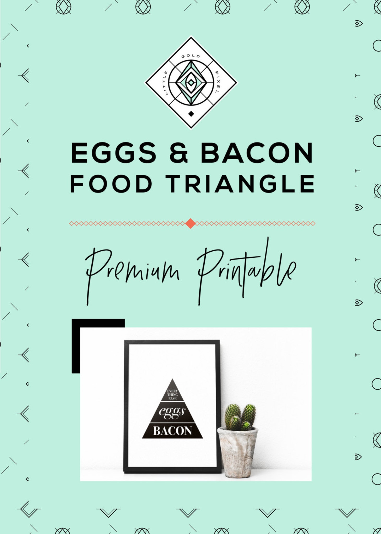 Funny Bacon Printable Bacon Art Print Bacon Wall Art Bacon | Etsy