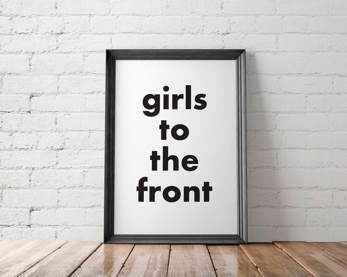 Feminist Poster Feminism Printable Protest Poster She | Etsy