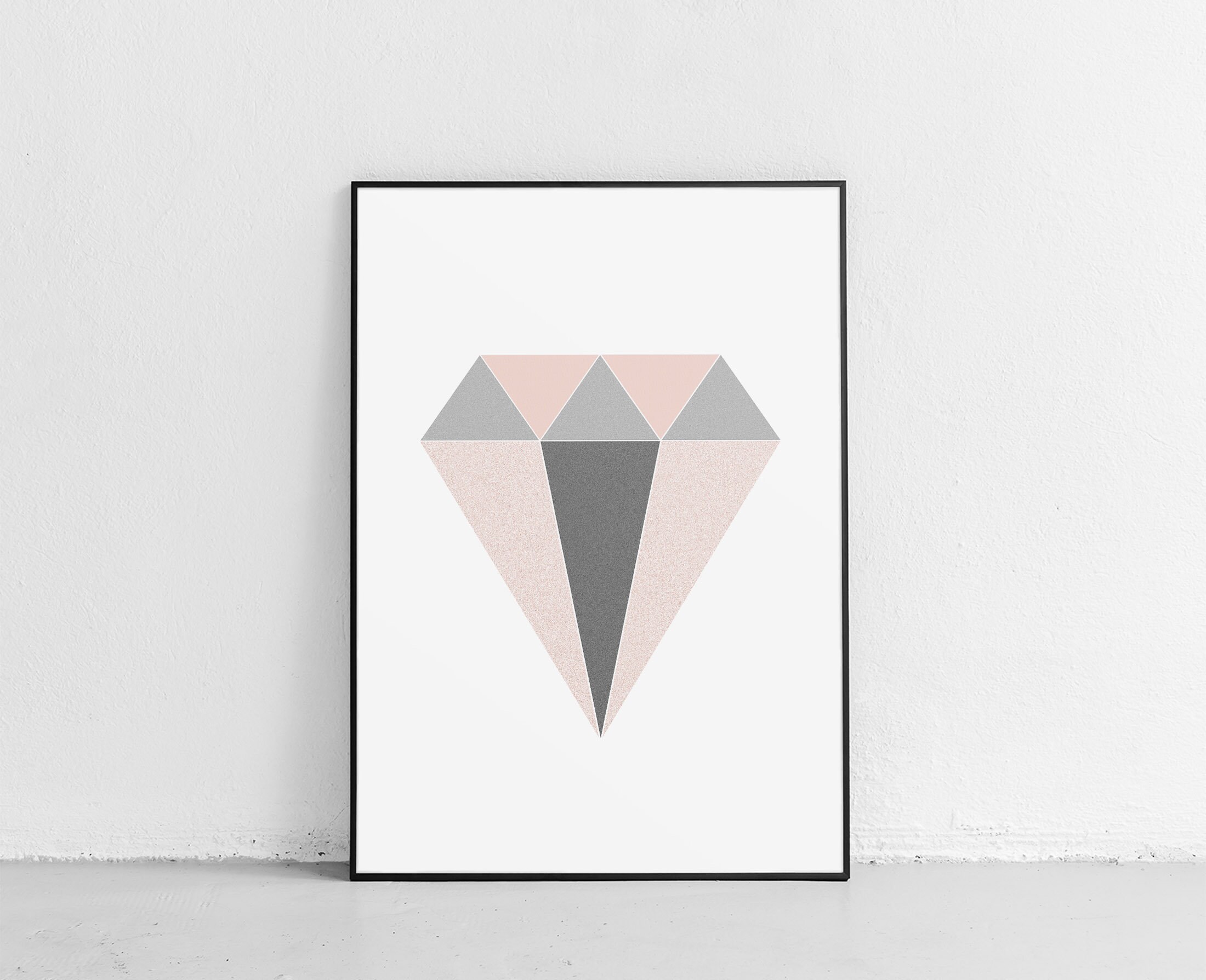 Diamond Printable Diamond Art Print Diamond Wall Decor | Etsy