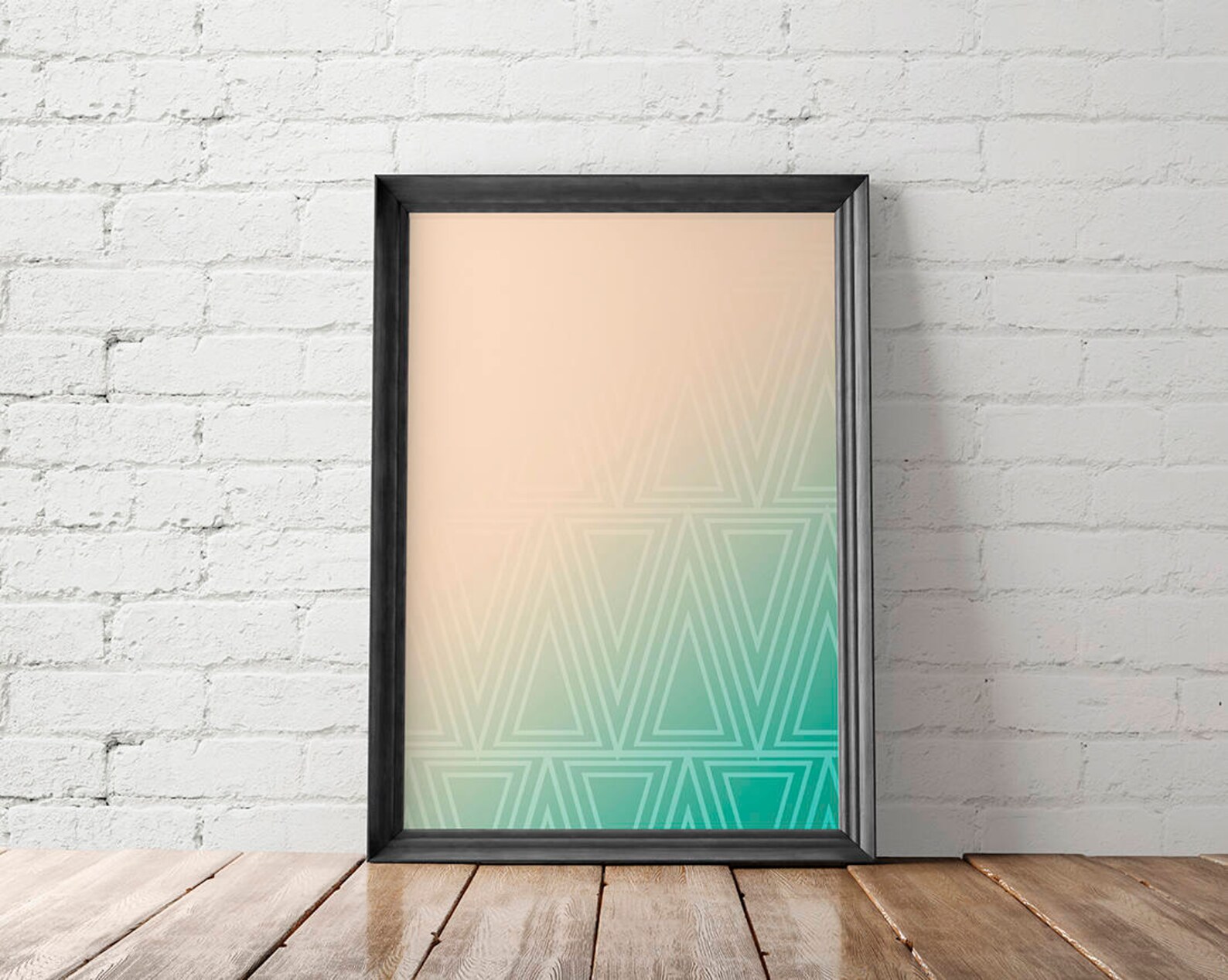 Printable Geometric Poster Triangle Home Decor - Etsy