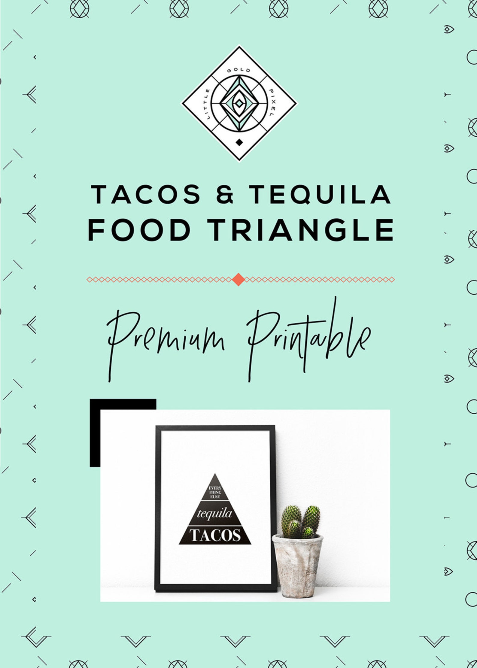 Tacos Art Print Tacos Printable Tacos Wall Art Taco Print | Etsy