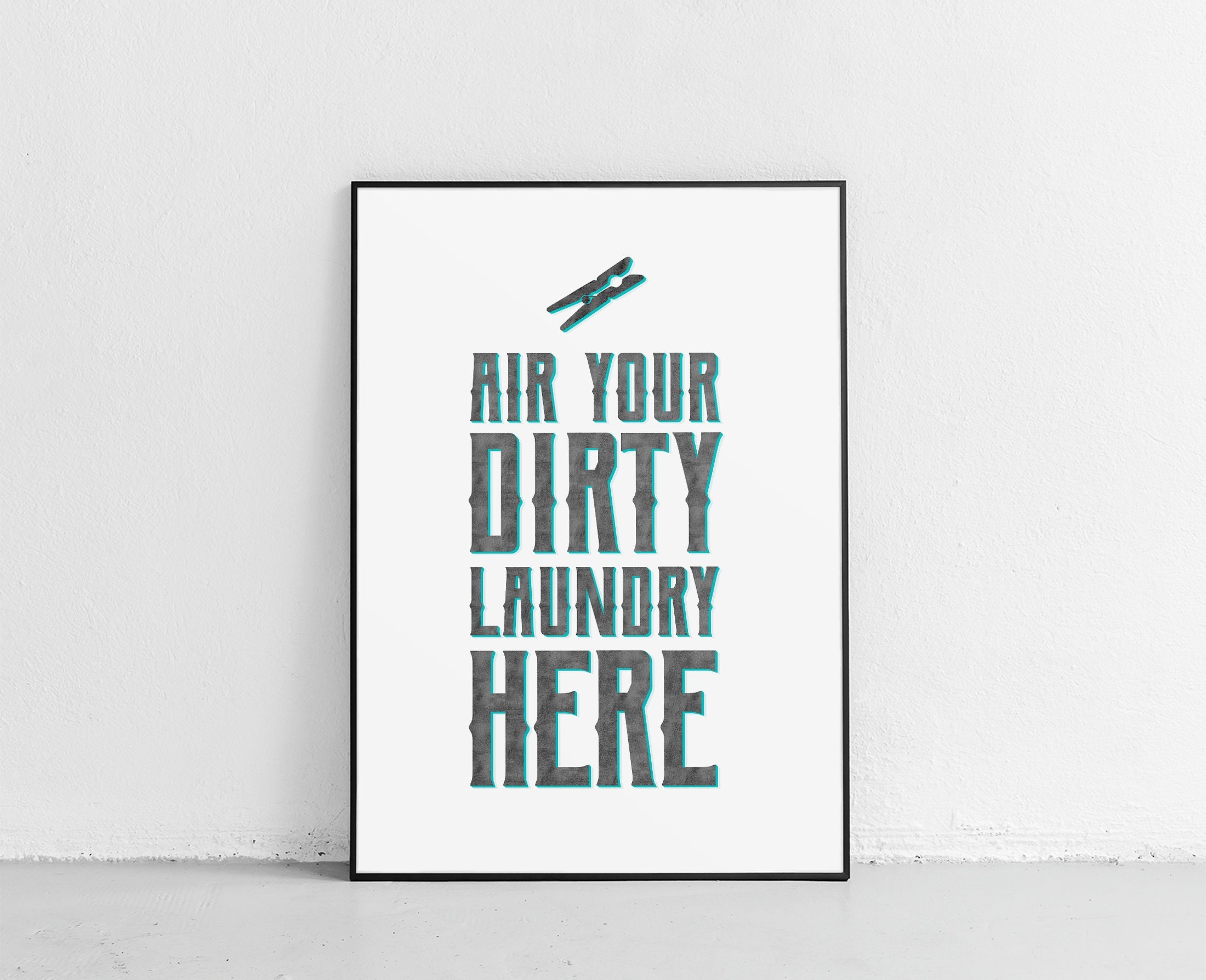Laundry Print Laundry Sign Laundry Printable Laundry Wall | Etsy