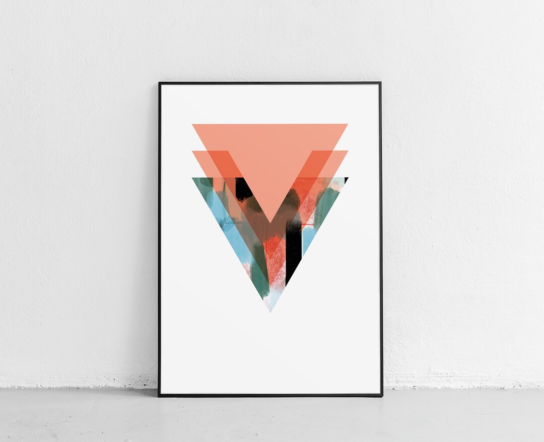 Triangle Printable, Triangle Art Print, Triangle Wall Decor, Triangle ...