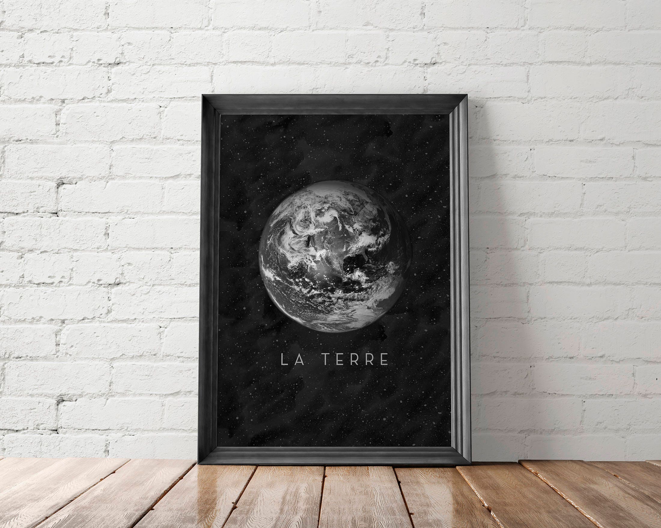 Earth Print Planet Printable Earth Wall Art Earth Printable | Etsy