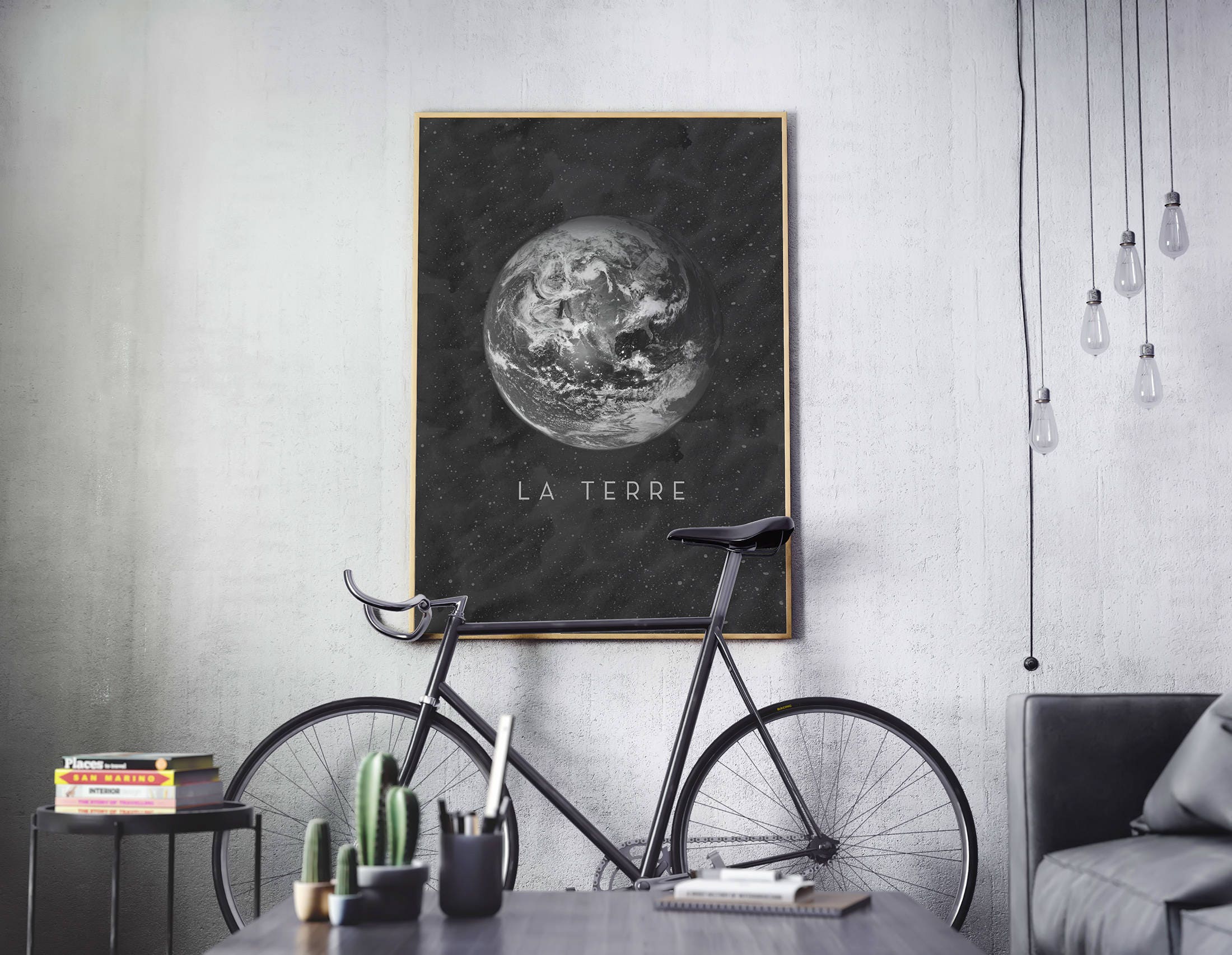 Earth Print Planet Printable Earth Wall Art Earth Printable | Etsy