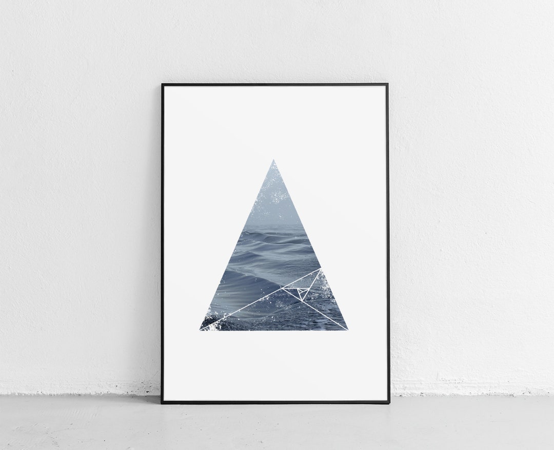 Minimalist Printable, Ocean Printable, Geometric Printable, Waves Print ...