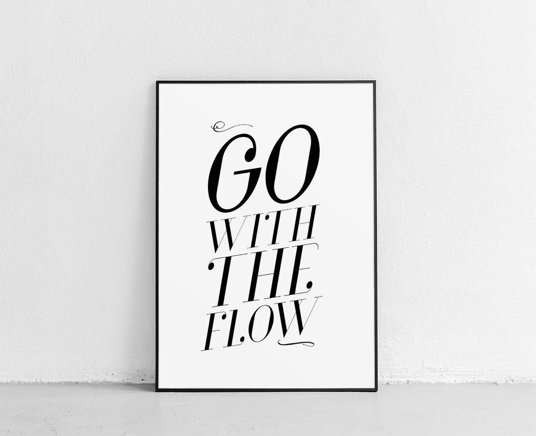 Motivational Poster, Art Printable, Home Decor, Minimalist Print, Go ...